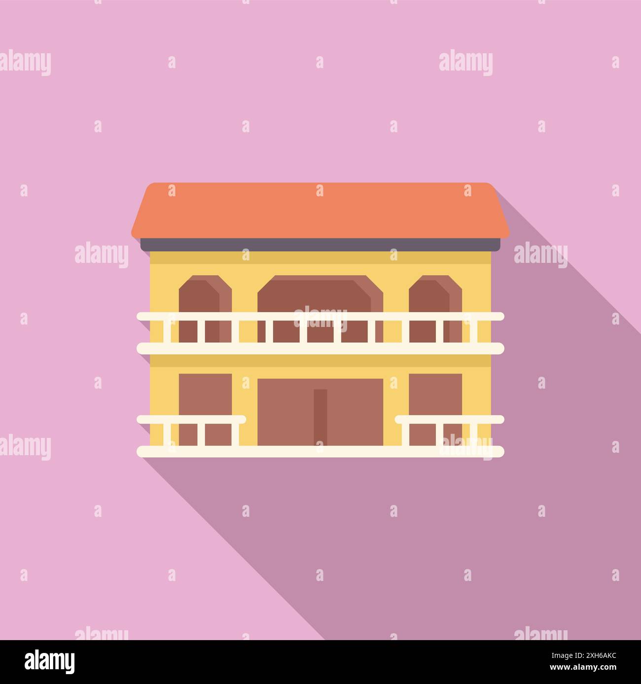 Two storey house icon icon cartoon hi-res stock photography and images ...