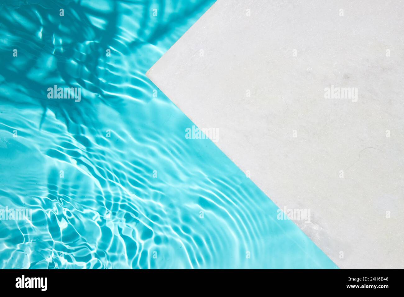 Poolside Serenity. A serene image showcasing a clean pool with crystal ...