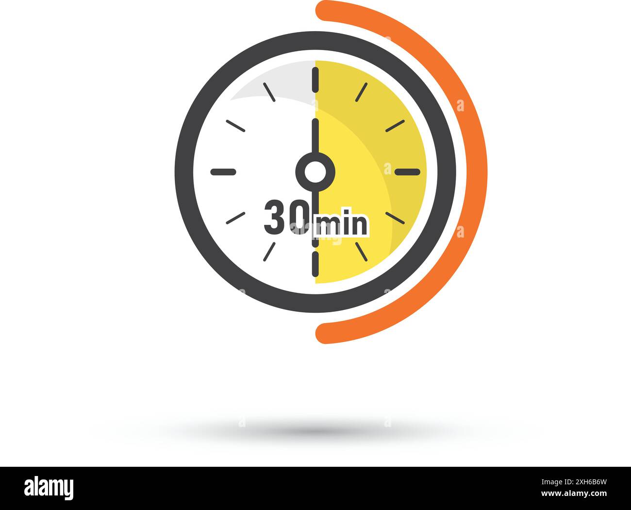 30 minutes icon vector vectors hi-res stock photography and images - Alamy