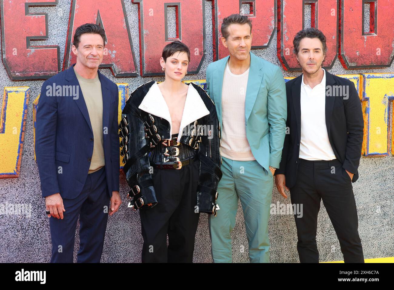 Hugh Jackman, Emma Corrin, Ryan Reynolds and Shawn Levy, Deadpool ...