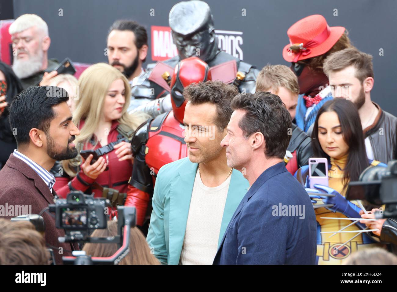 Ryan Reynolds and Hugh Jackman, Deadpool & Wolverine - UK Sneak Peek ...