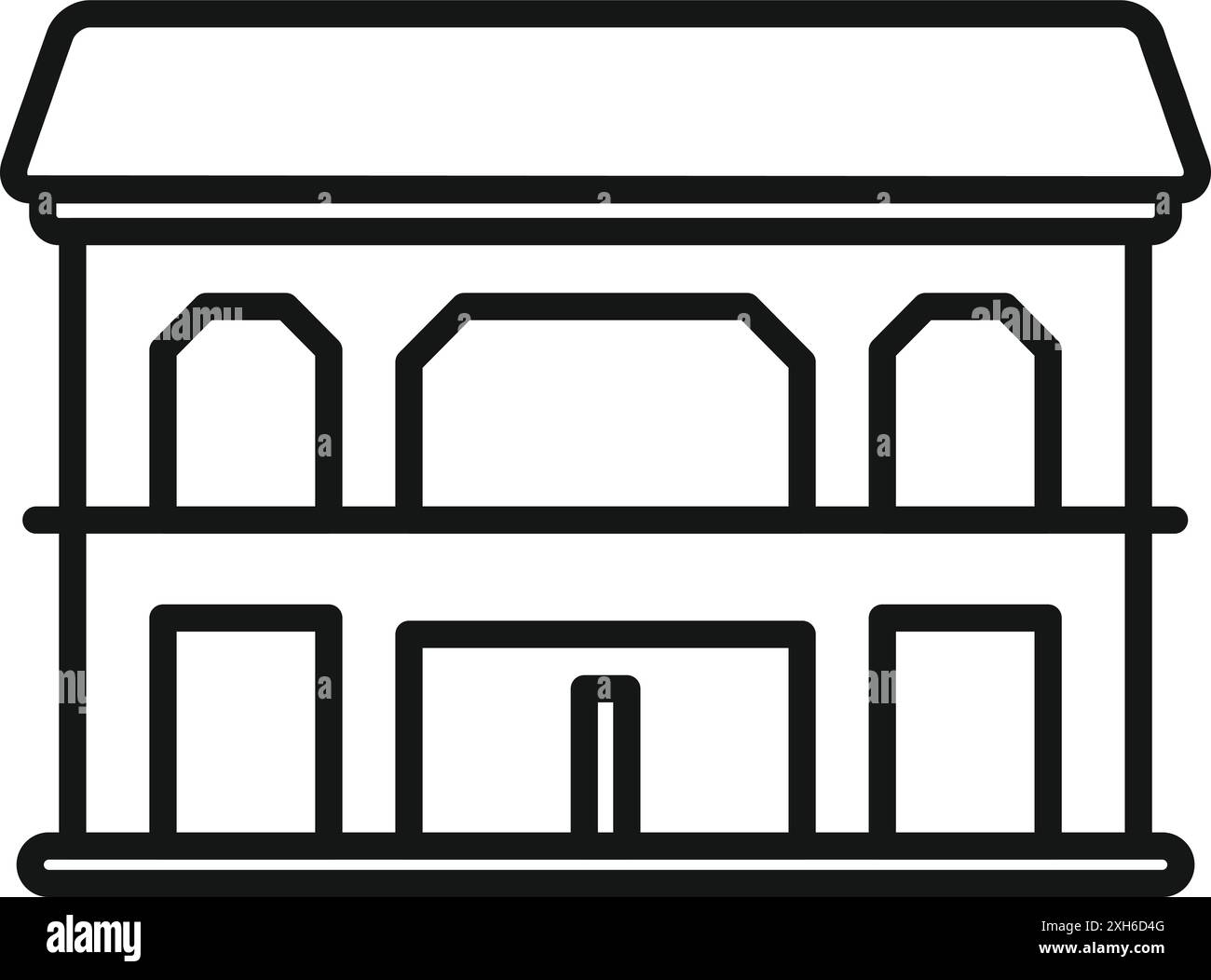 Two storey commercial building hi-res stock photography and images - Alamy