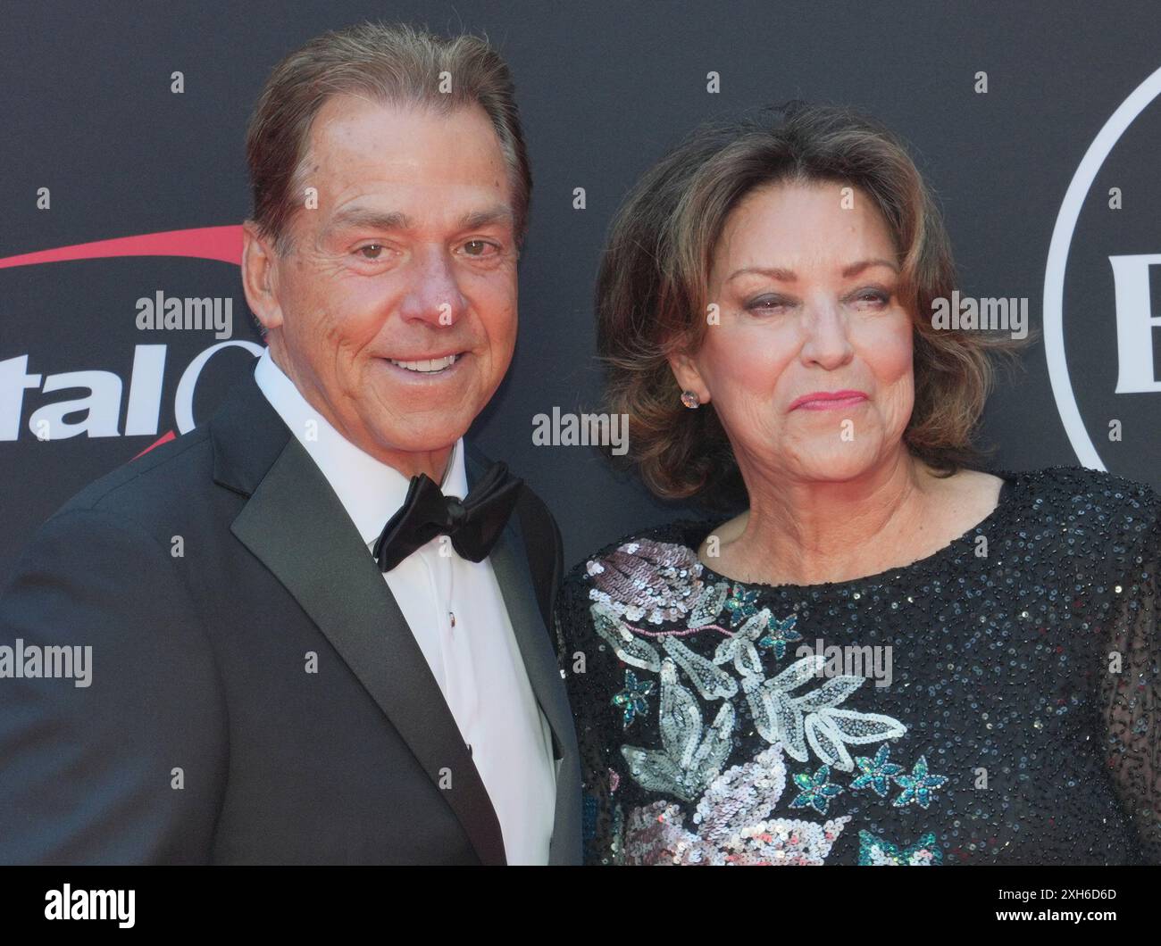 Los Angeles, USA. 11th July, 2024. (L-R) Nick Saban and Terry Saban ...