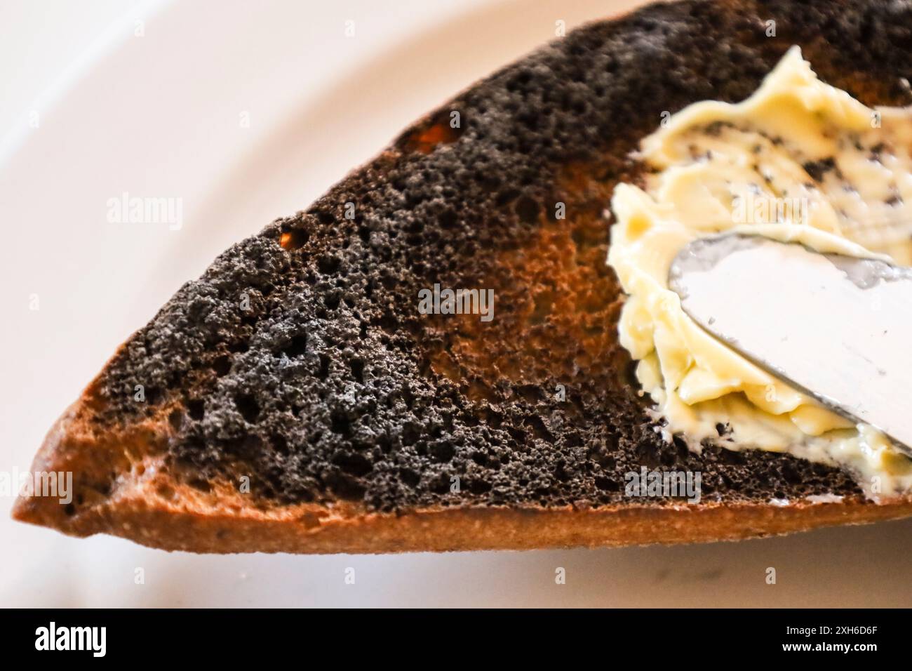 Burnt toast and butter hi-res stock photography and images - Alamy