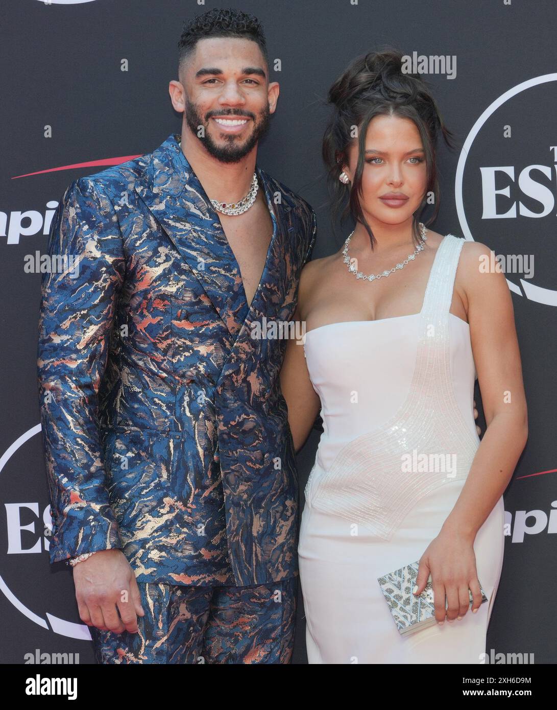 Los Angeles, USA. 11th July, 2024. (L-R) Evander Kane and Mara Teigen ...