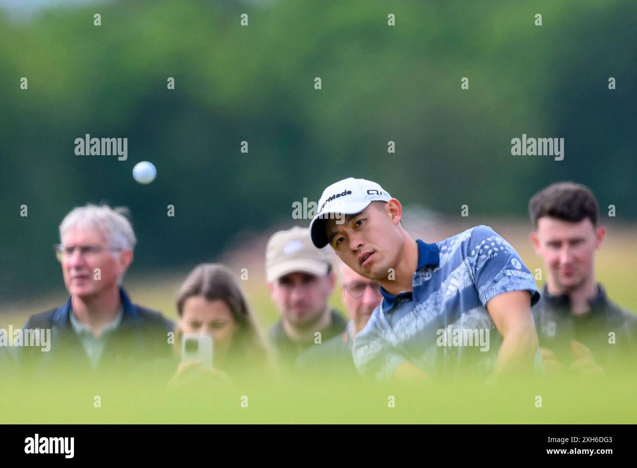 Colin Morikawa on the 16th hole during day two of the Genesis Scottish ...