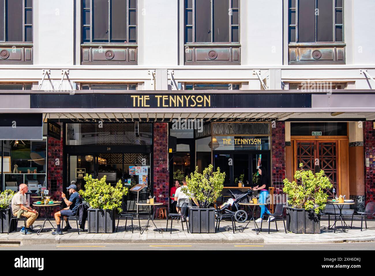 The Tennyson in Napier, New Zealand, one of the many Art Deco buildings ...