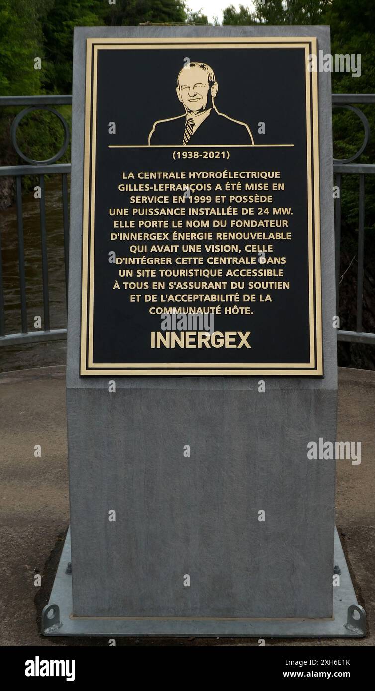 Innergex, hydroelectric power plant, Gilles-Lefrancois, Parc des chutes ...
