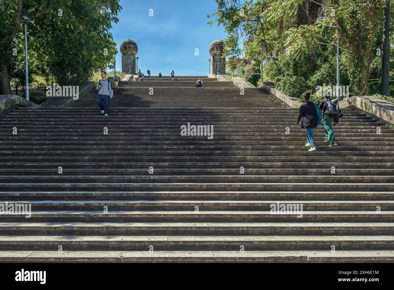 Monumental Staircase, connects two points in the history of the city of ...