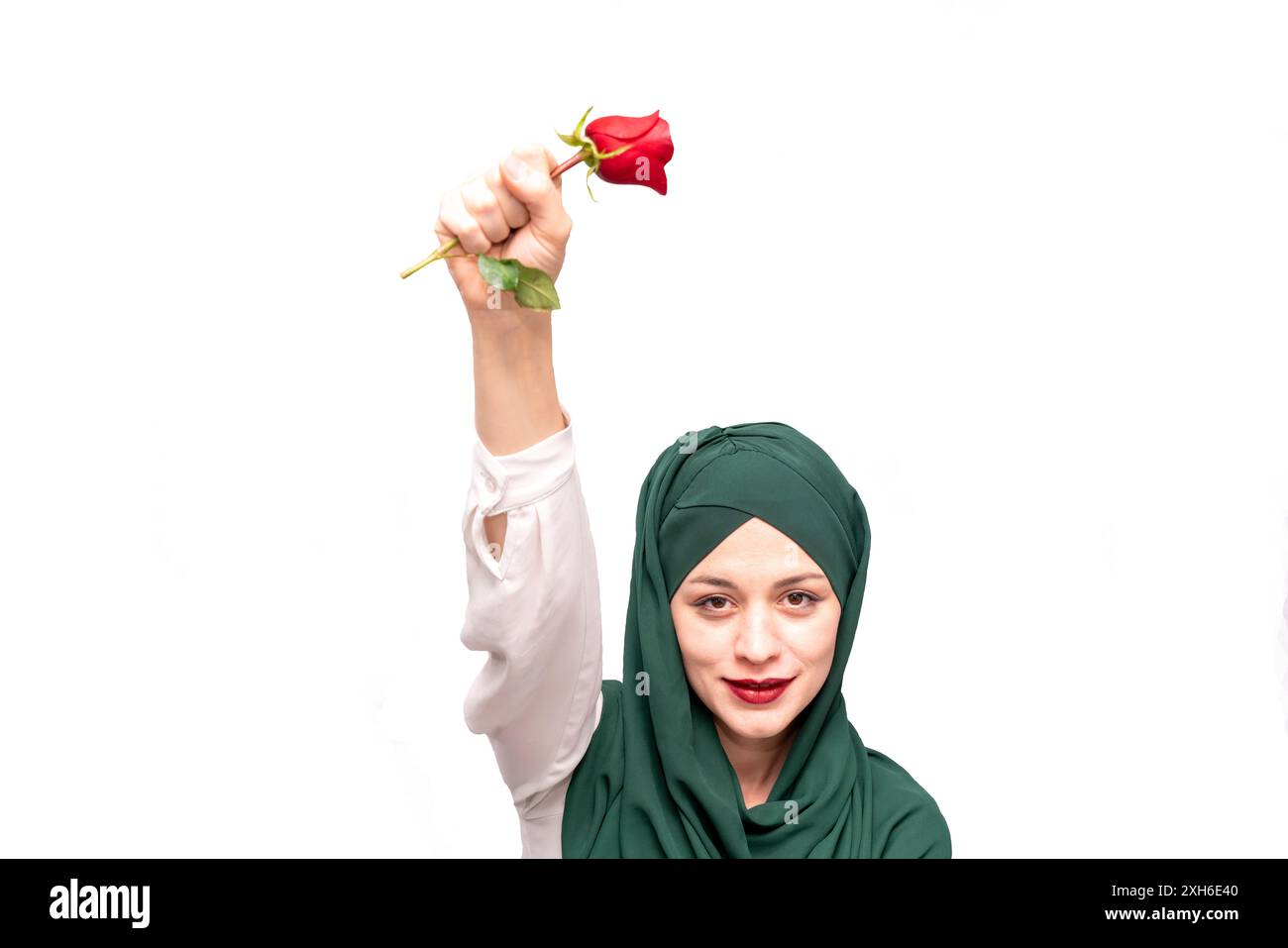Excited young arabian woman hi-res stock photography and images - Alamy