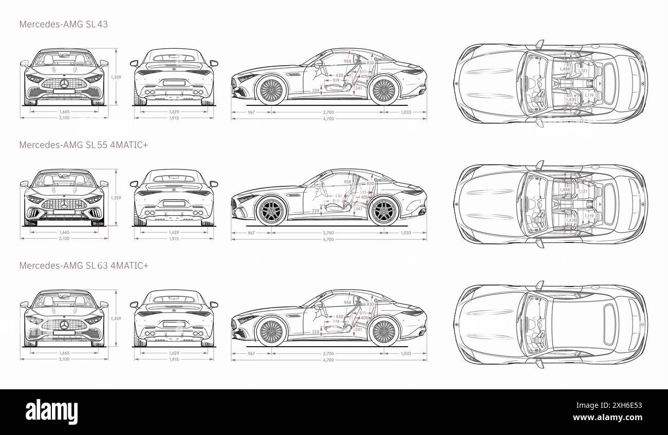 Mercedes 190 or 300 sl Stock Vector Images - Alamy