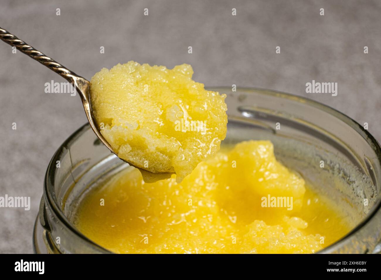 Ghee Butter. Healthy Clarified Butter, Close-Up Stock Photo - Alamy