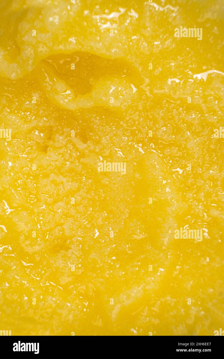 Abstract yellow ghee butter background. Creativity from food Stock ...