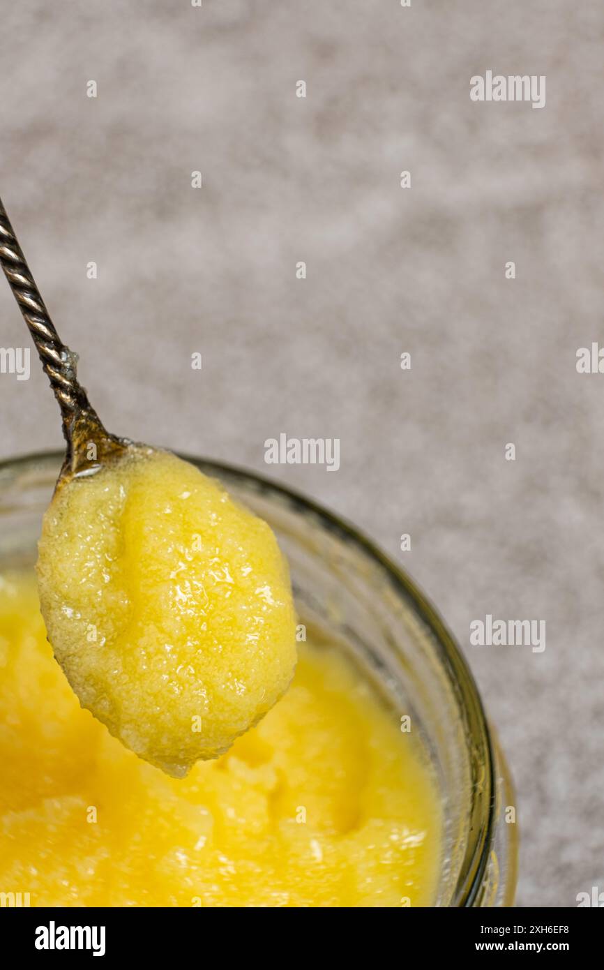 Close up creamy clarified hi-res stock photography and images - Alamy