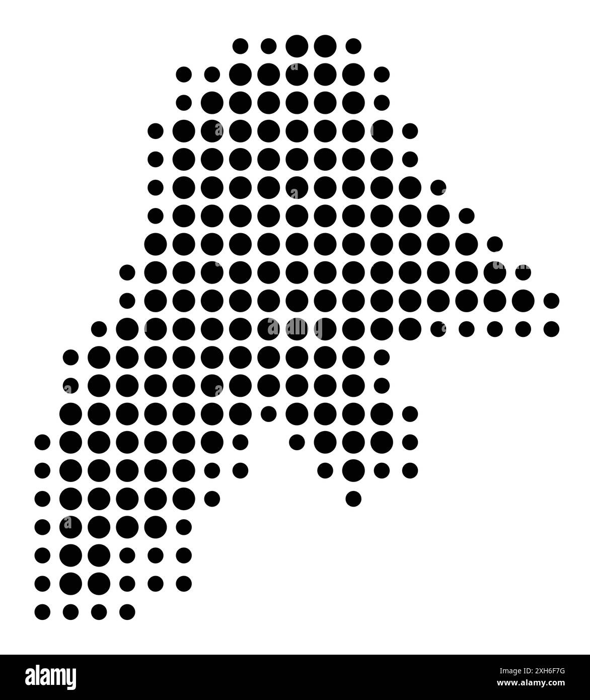 Symbol Map of the Metropolitan City Busan (South Korea) showing the ...