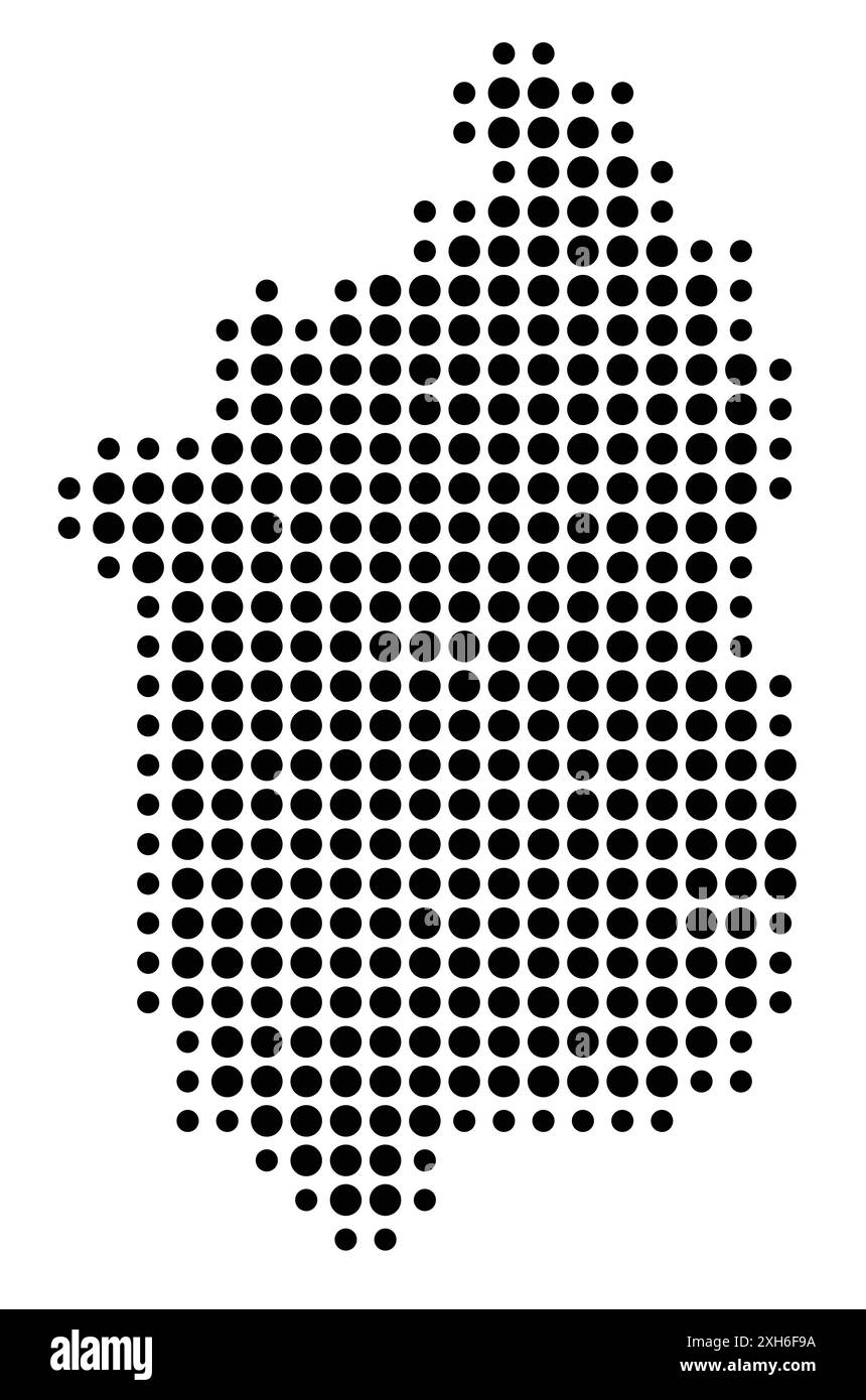 Symbol Map of the Prefecture Shiga (Japan) showing the state/province ...