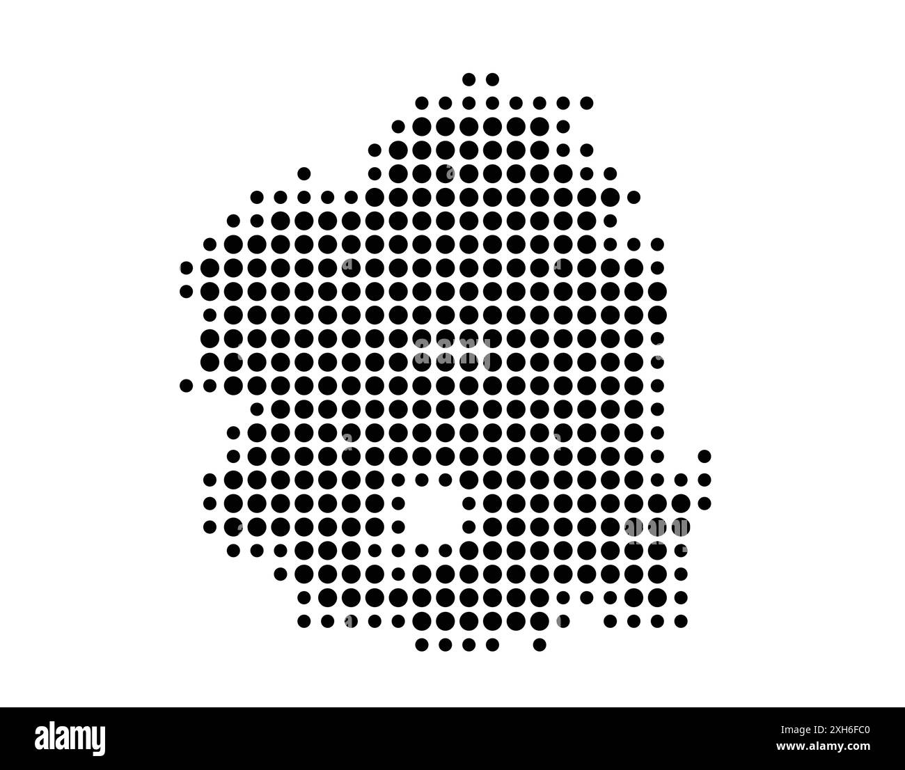 Gyeongsangbuk do vector outline map Black and White Stock Photos ...