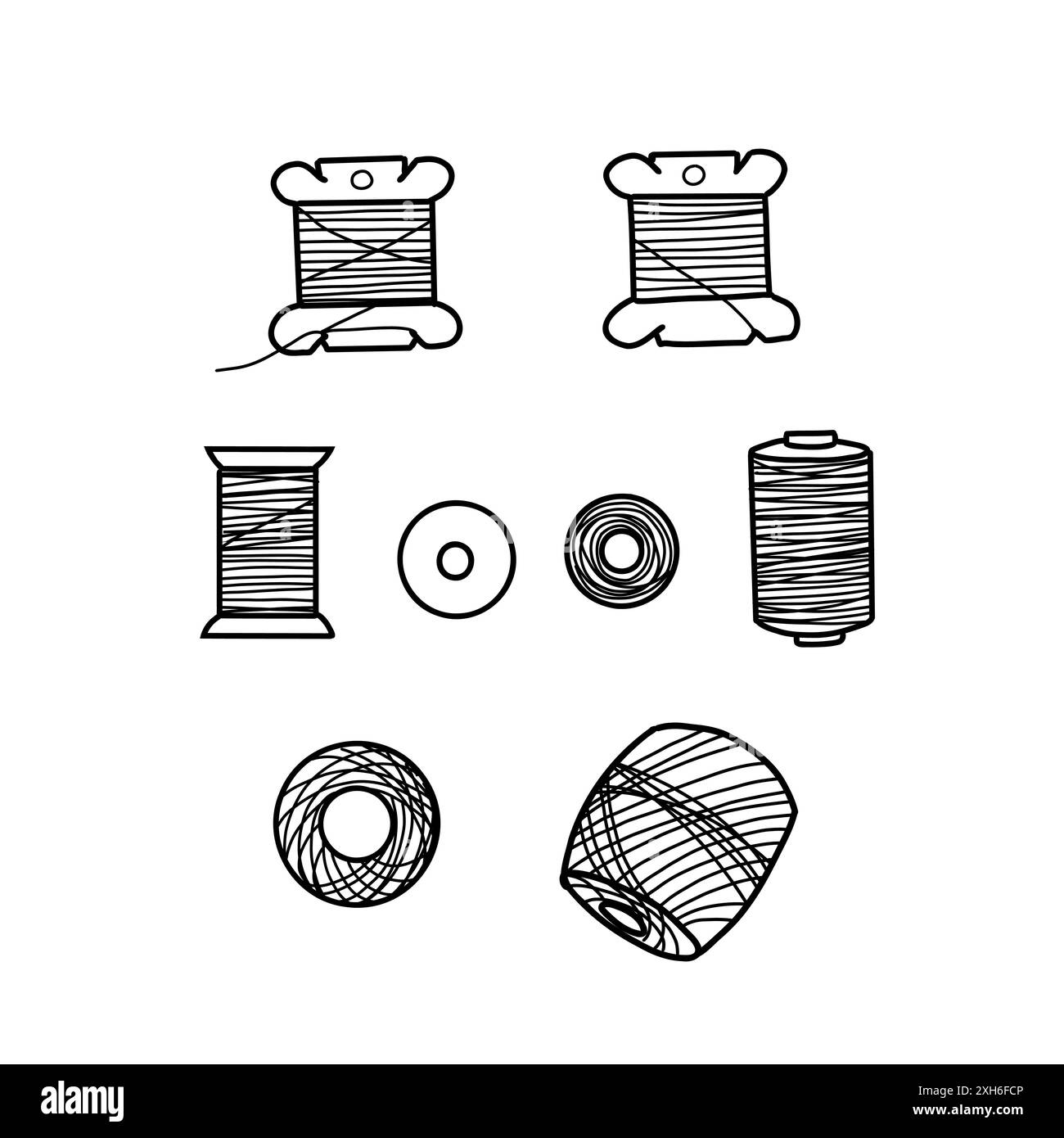 Cotton reel side Stock Vector Images - Alamy