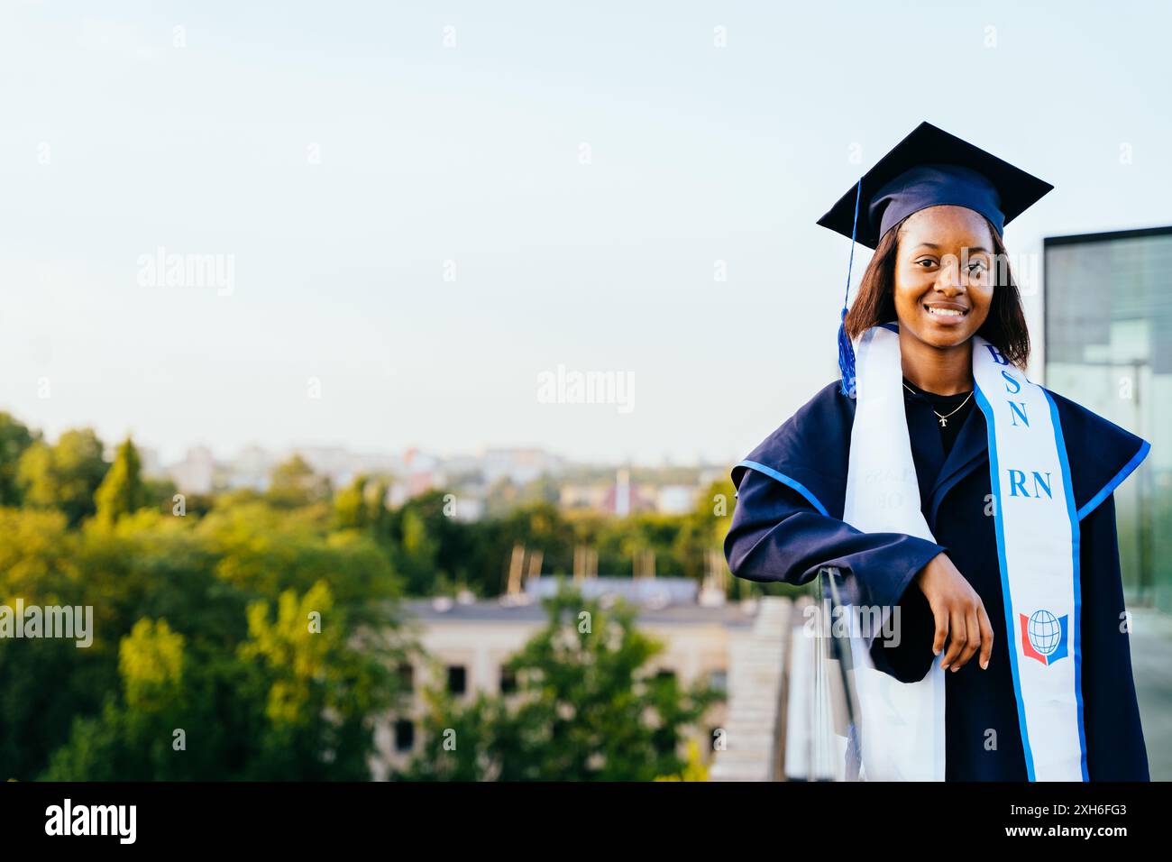 portrait of African American graduate student Stock Photo - Alamy