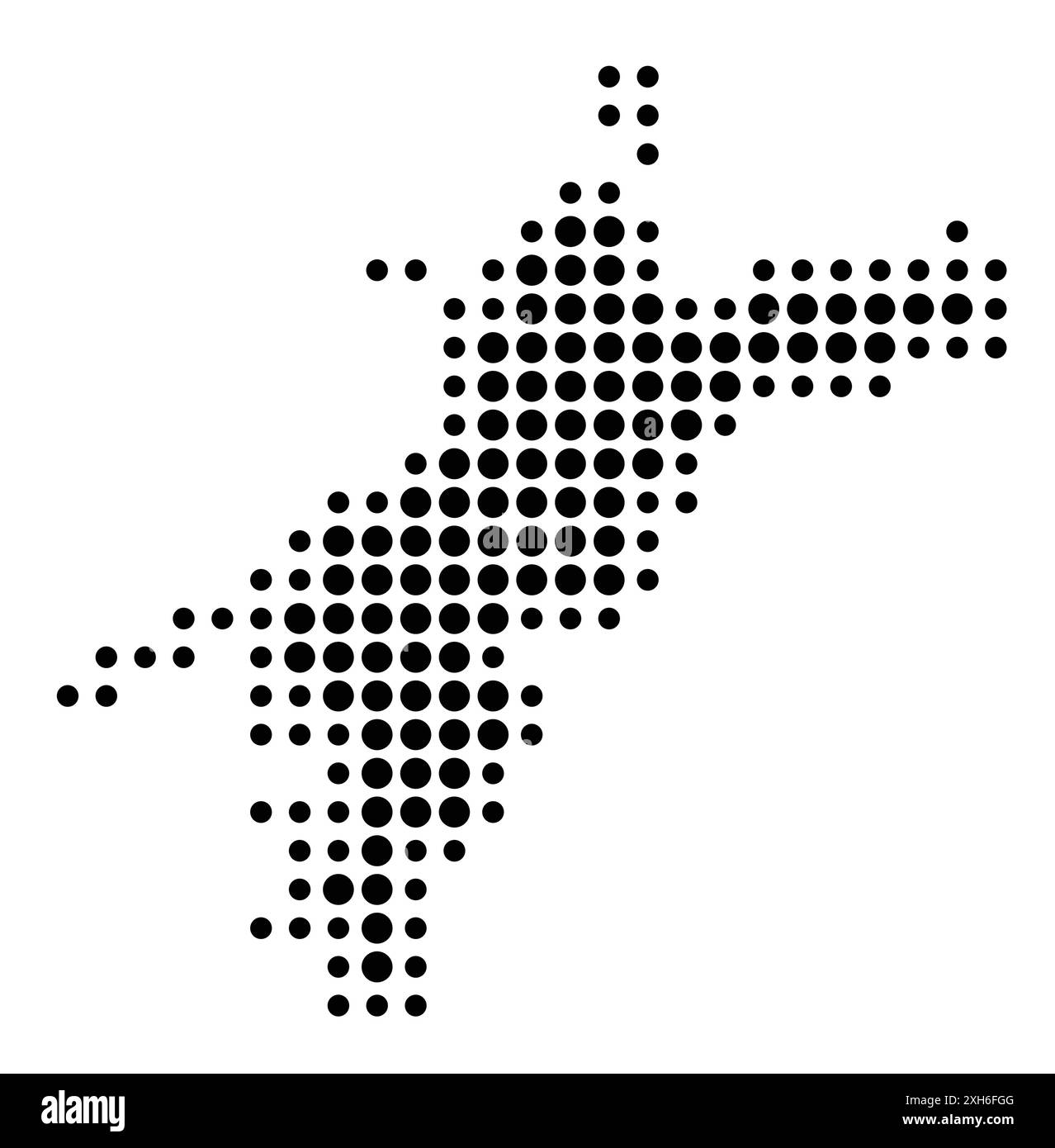 Symbol Map of the Prefecture Ehime (Japan) showing the state/province ...