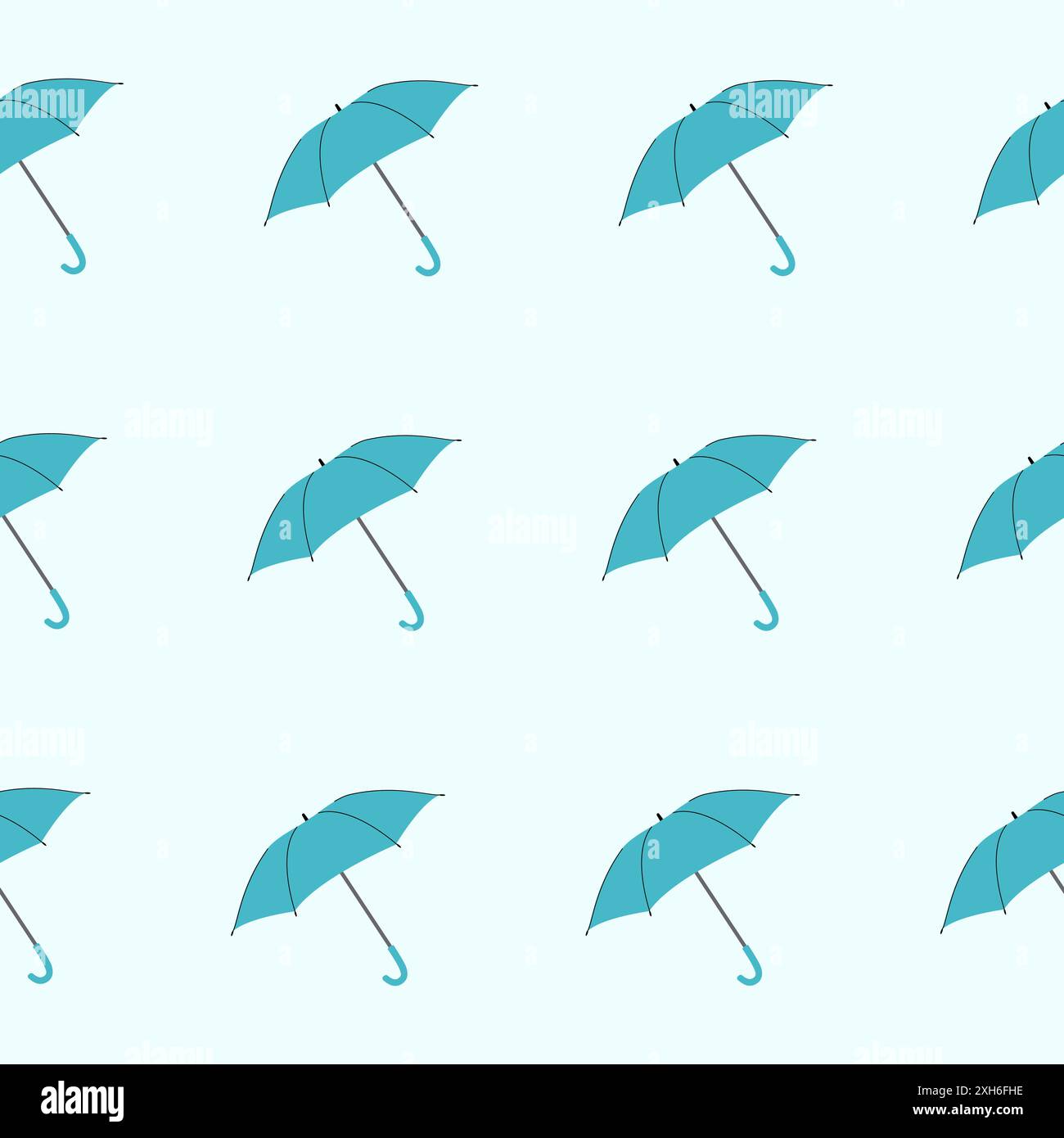 Blue umbrellas. Seamless pattern with umbrellas. Design for fabrics ...