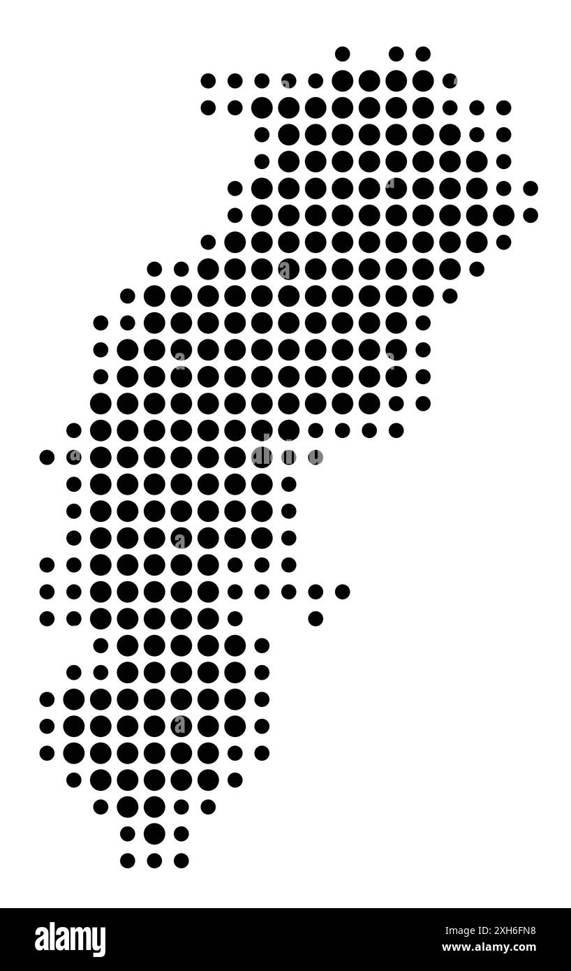 Chhattisgarh outline map Black and White Stock Photos & Images - Alamy