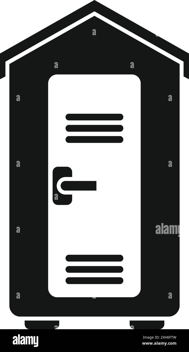 Public toilet icon in simple style isolated on white background Stock ...