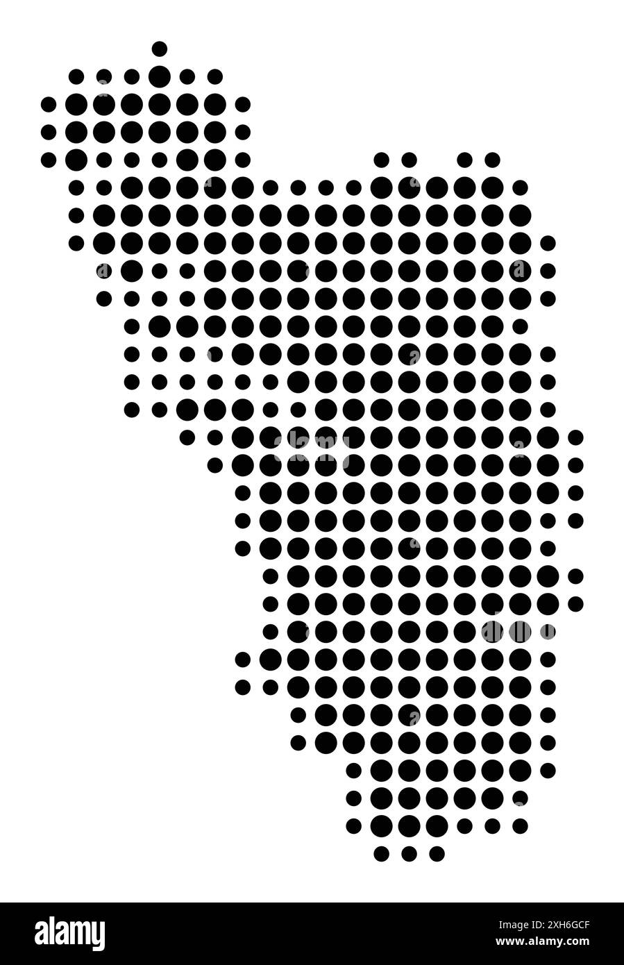 Symbol Map of the State Goa (India) showing the state/province with a ...