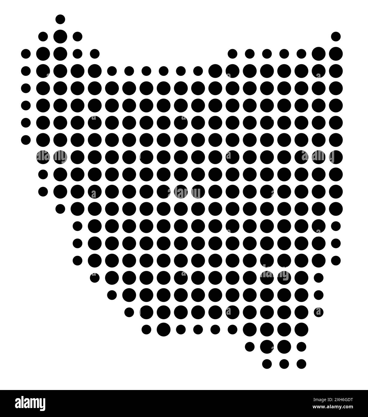 Jakarta raya vector outline map Black and White Stock Photos & Images ...