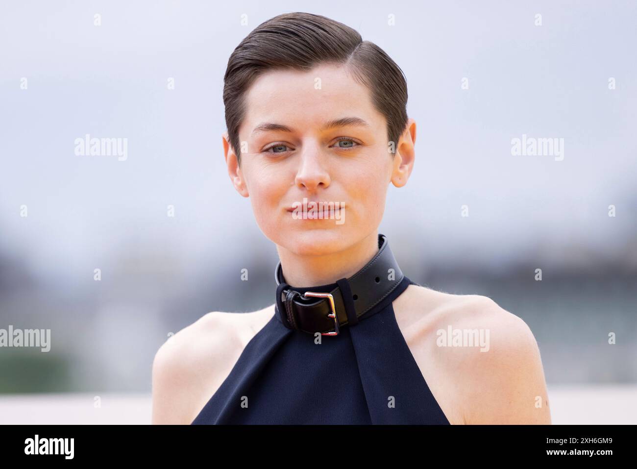 Emma Corrin poses for photographers at the photo call for the film ...