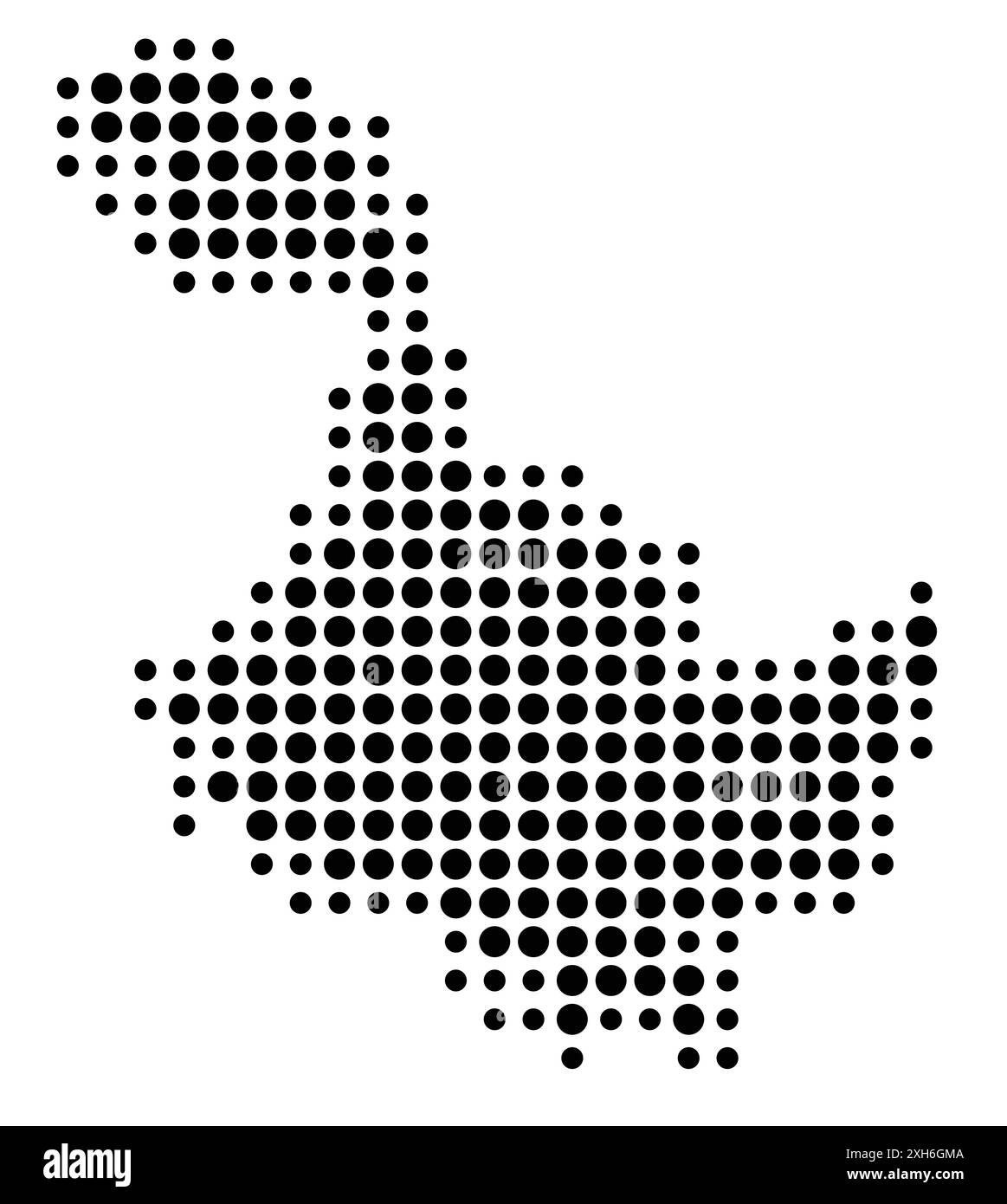 Symbol Map of the Province Heilongjiang (People's Republic of China ...