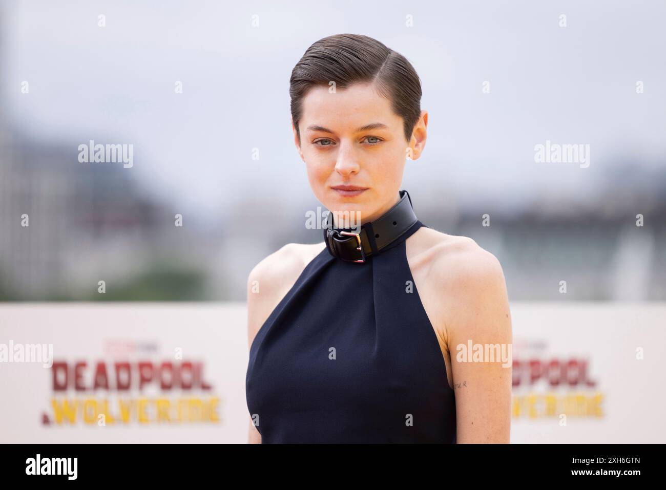 Emma Corrin poses for photographers at the photo call for the film ...