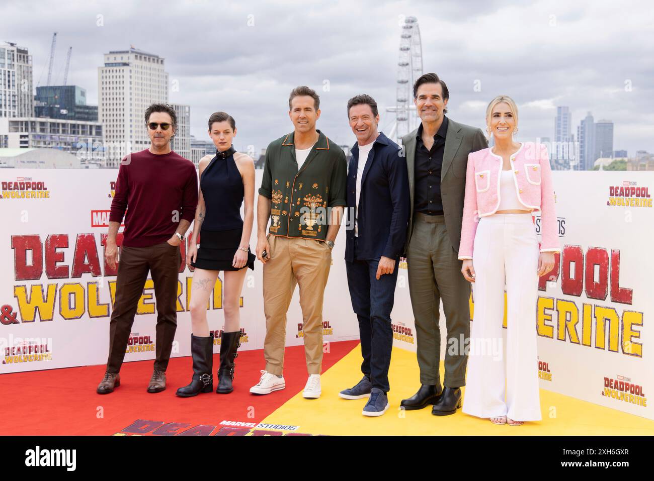 Shawn Levy, Emma Corrin, Ryan Reynolds, Hugh Jackman, Rob Delaney and ...