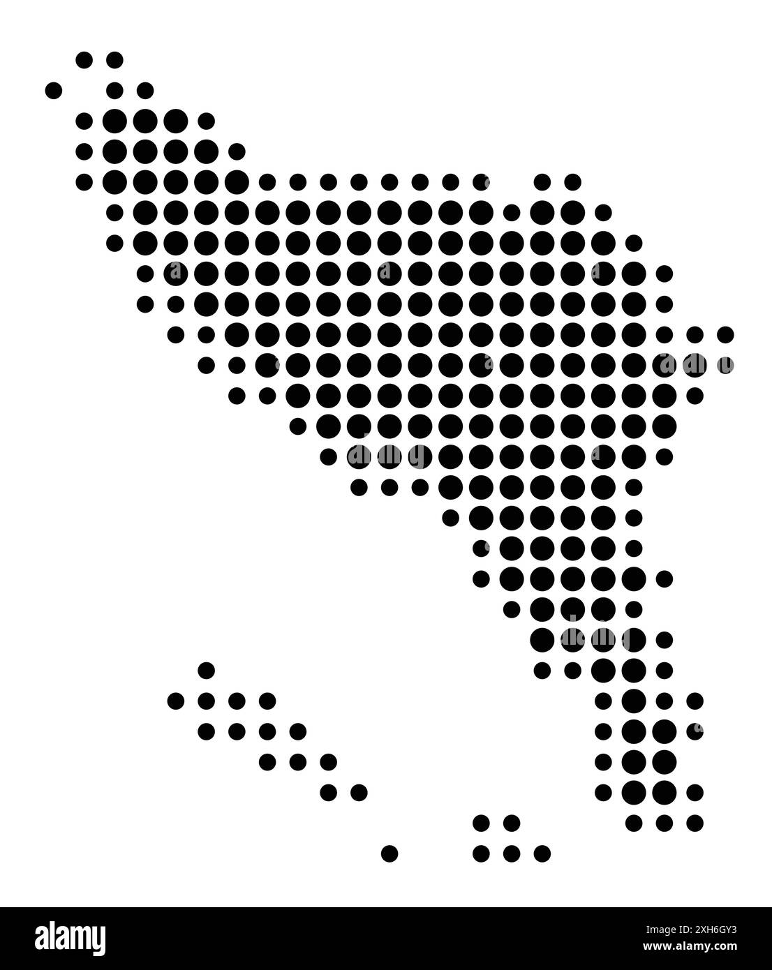Symbol Map of the Autonomous Province Aceh (Indonesia) showing the ...