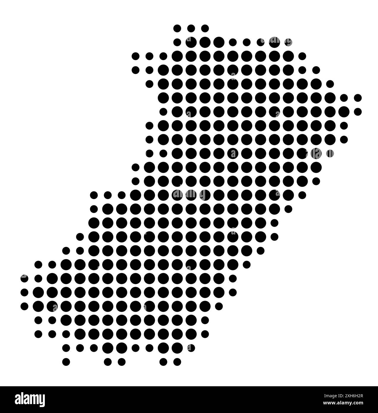 Symbol Map of the Provincia Castellon (Spain) showing the state ...