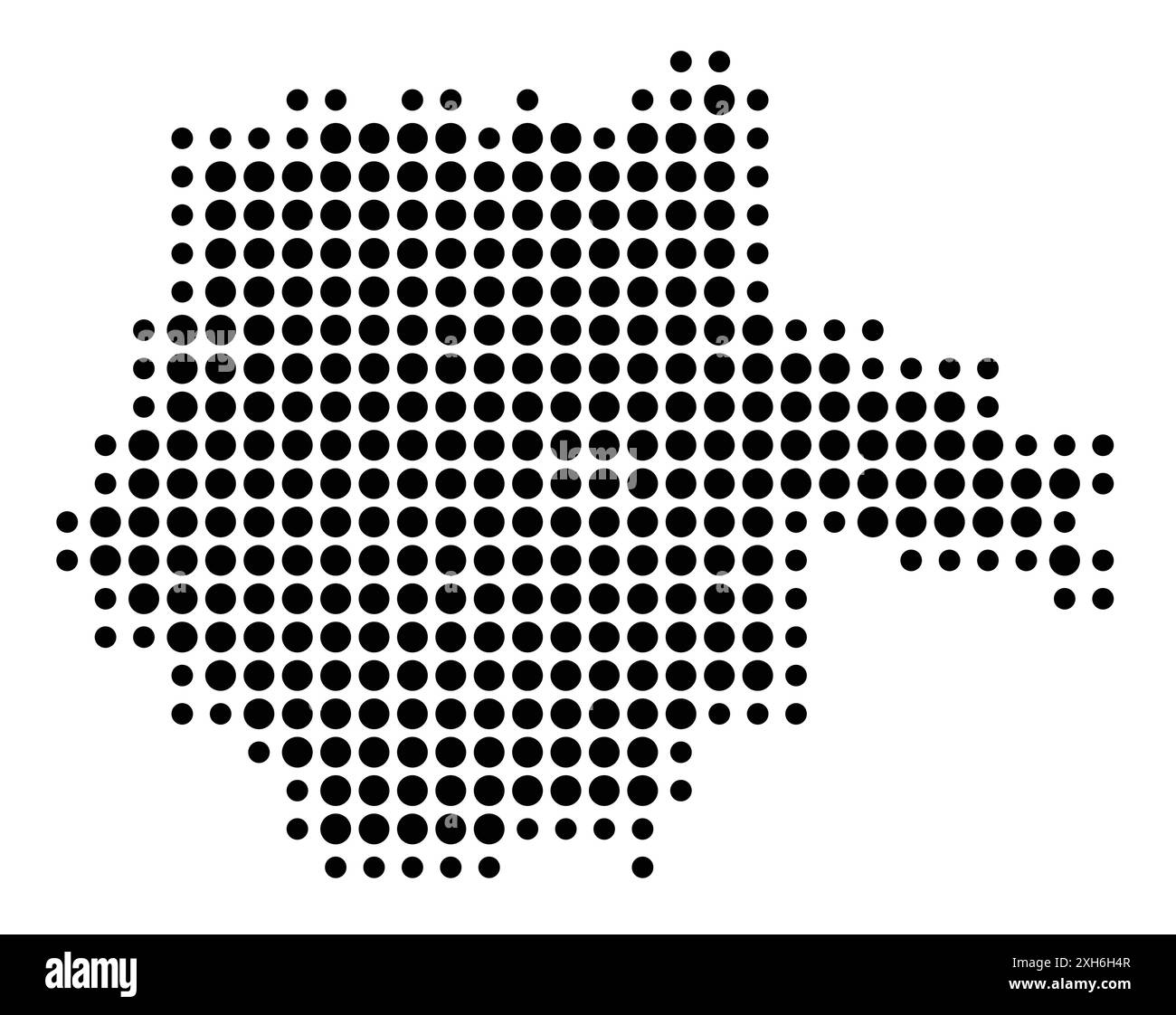 Jihocesky outline map vector vectors hi-res stock photography and ...