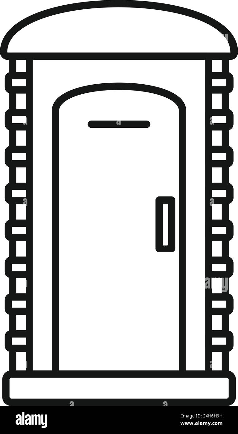 Outhouse outdoor toilet sign Stock Vector Images - Alamy
