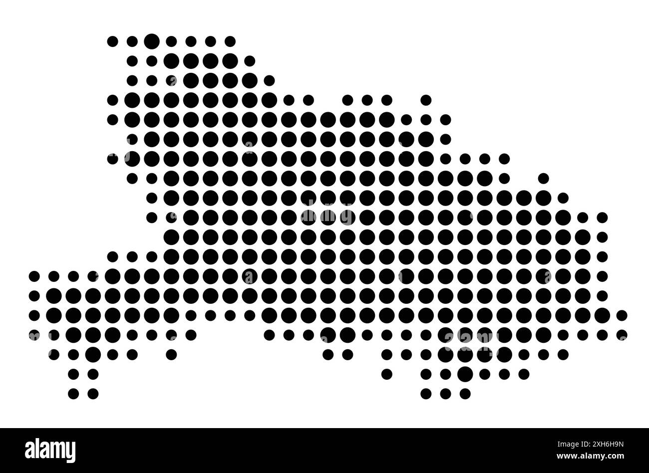 Hubei vector outline map Black and White Stock Photos & Images - Alamy