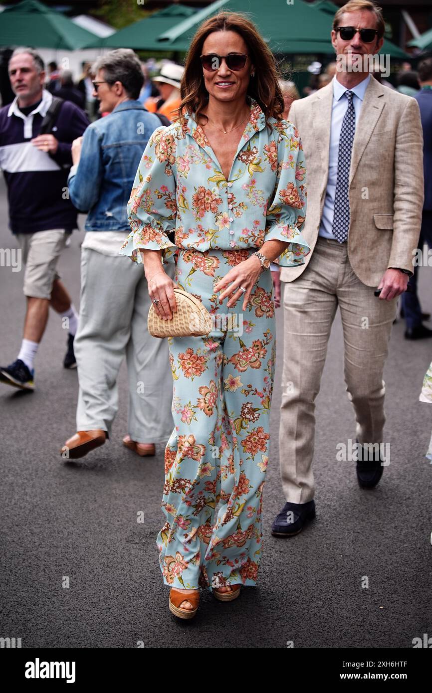 Pippa Middleton and James Matthews arrive on day twelve of the 2024 ...