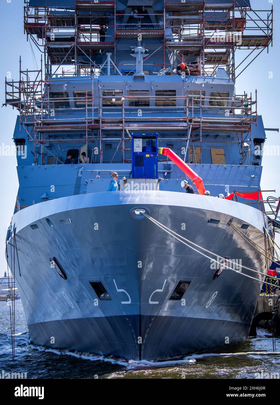 Rostock, Germany. 09th July, 2024. F262, The corvette "Erfurt" (F262 ...