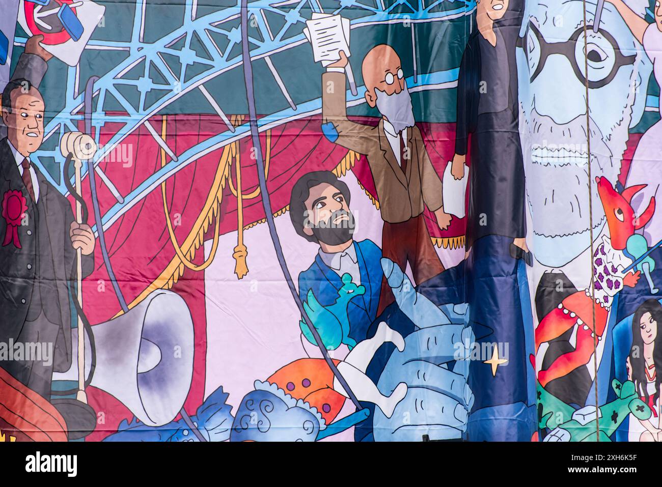 London, 12 July 2024, London Jewish Mural installation at JW3 Community ...