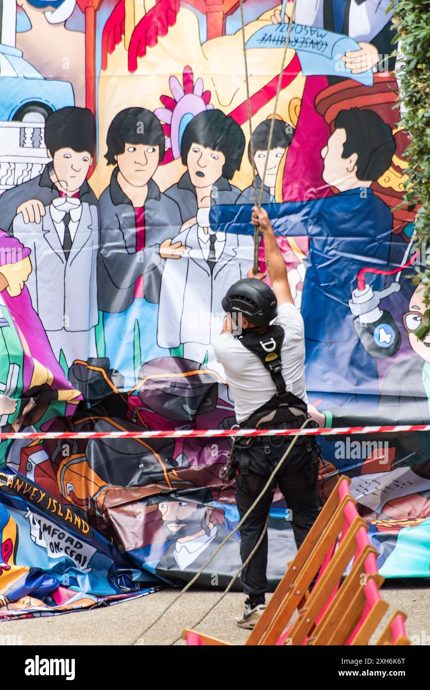 London, 12 July 2024, London Jewish Mural installation at JW3 Community ...