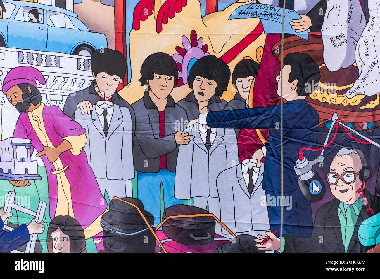London, 12 July 2024, London Jewish Mural installation at JW3 Community ...