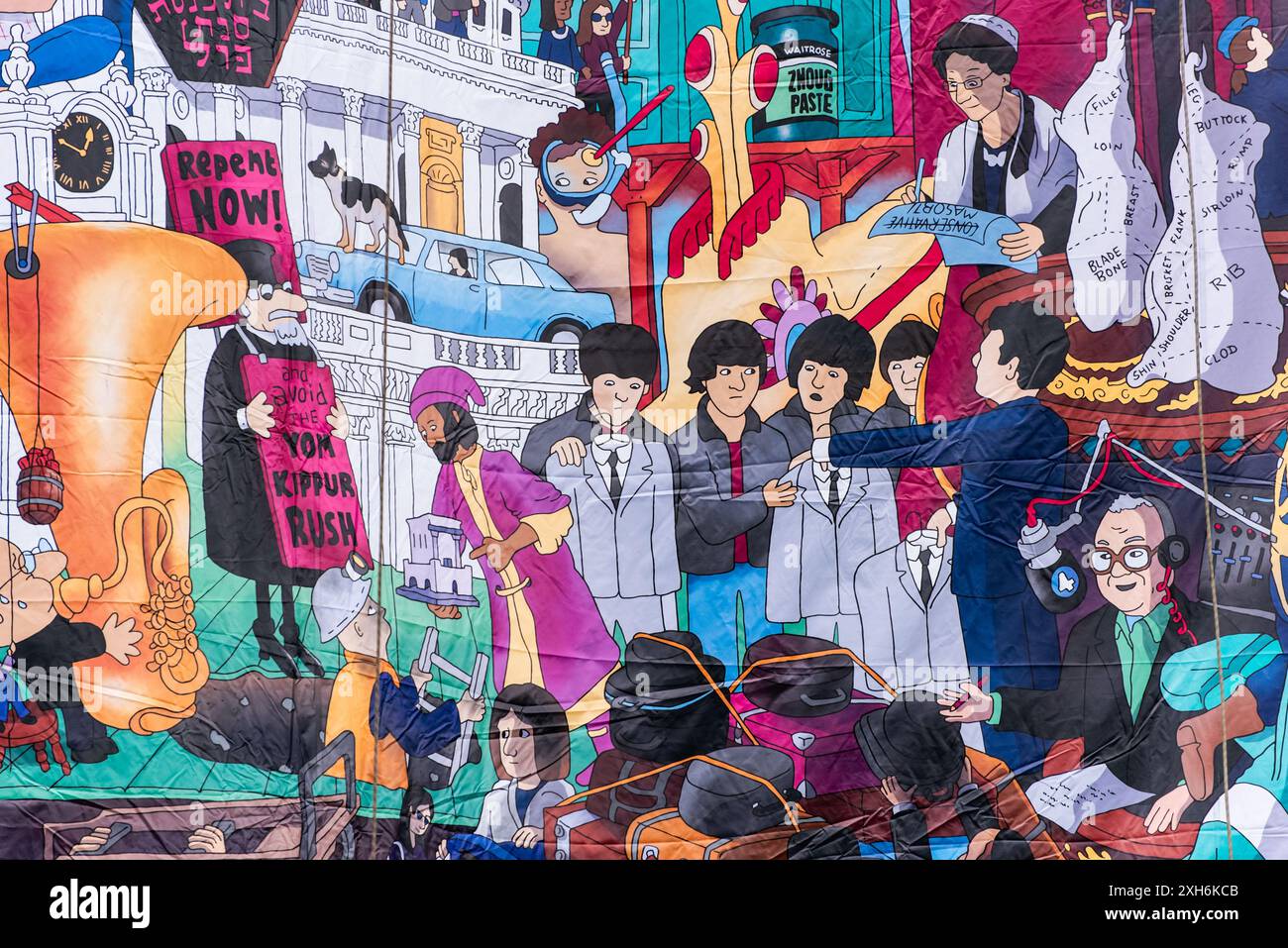 London, 12 July 2024, London Jewish Mural installation at JW3 Community ...