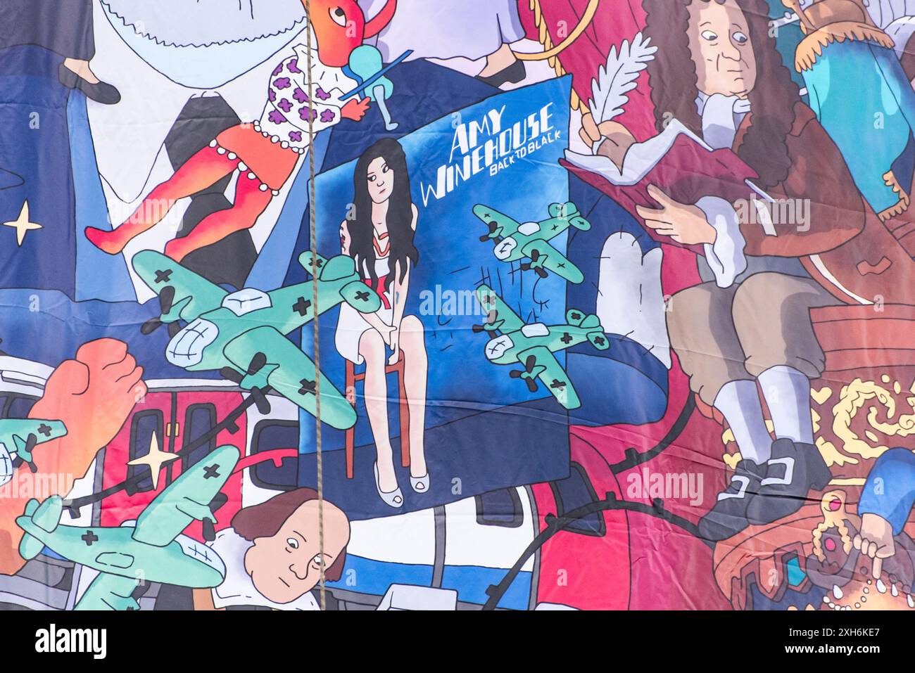 London, 12 July 2024, London Jewish Mural installation at JW3 Community ...
