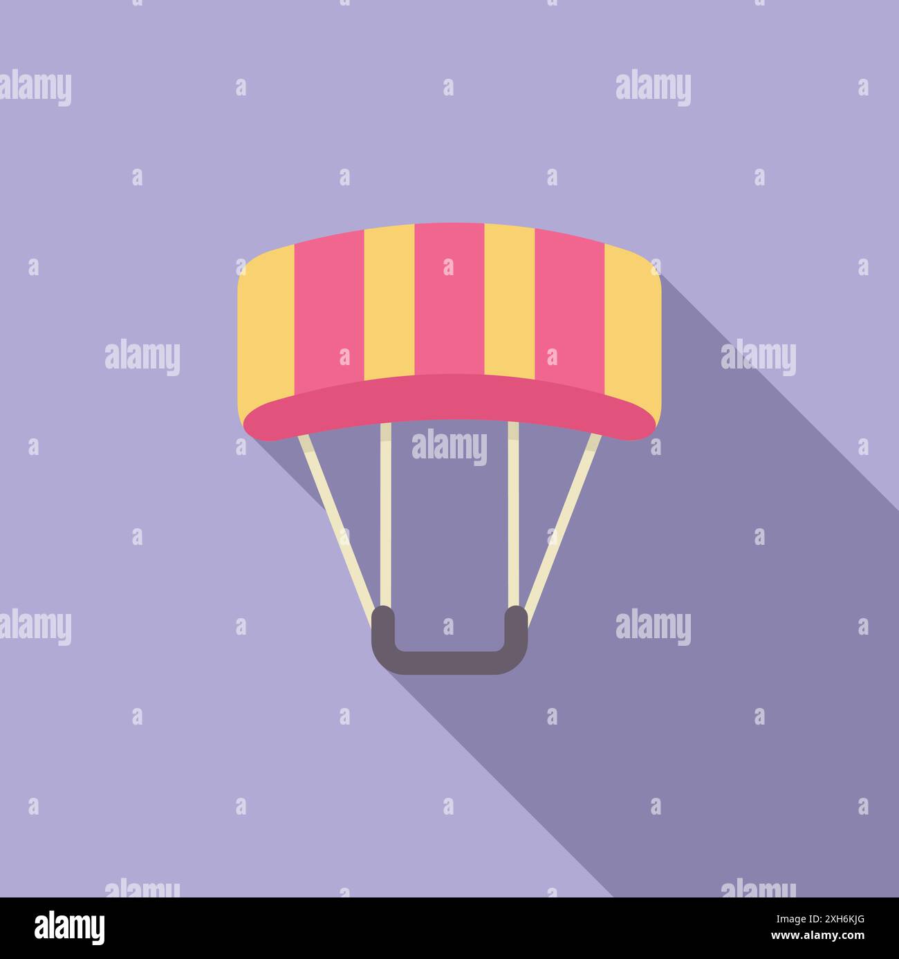 Skydiver parachute open icon Stock Vector Images - Alamy