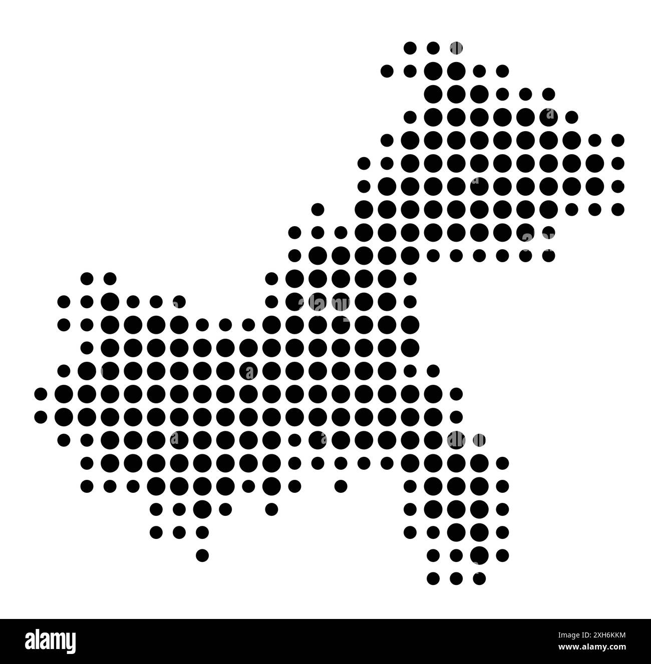 Symbol Map of the Municipality Chongqing (People's Republic of China ...