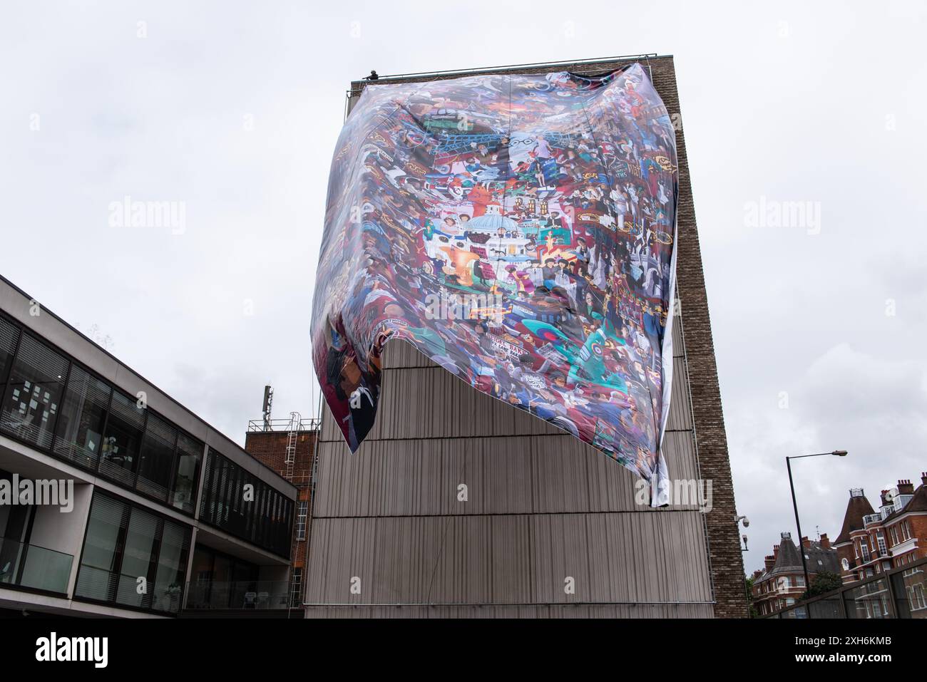 London, 12 July 2024, London Jewish Mural installation at JW3 Community ...
