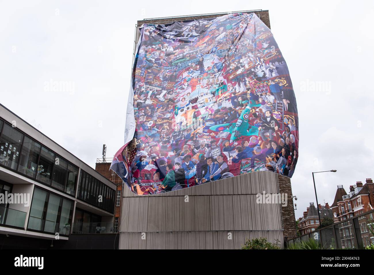 London, 12 July 2024, London Jewish Mural installation at JW3 Community ...