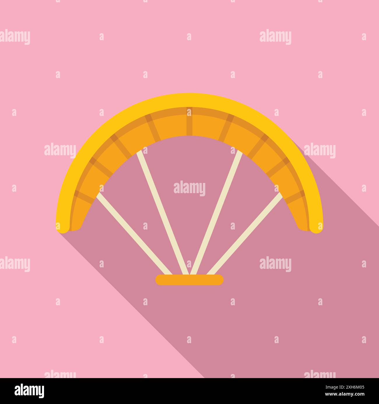 Open canopy parachute is floating in the air, giving you a thrilling ...